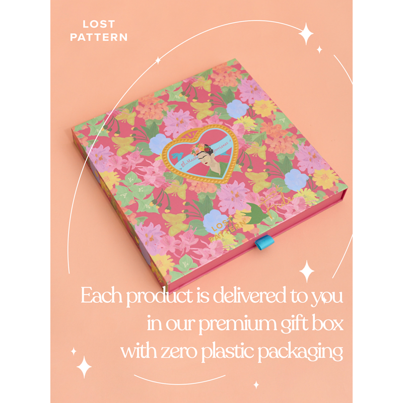 Frida X Lost Pattern "Los Amores De Frida" Large Silk Scarf - Pastel | Lost Pattern NYC | Wolf ...