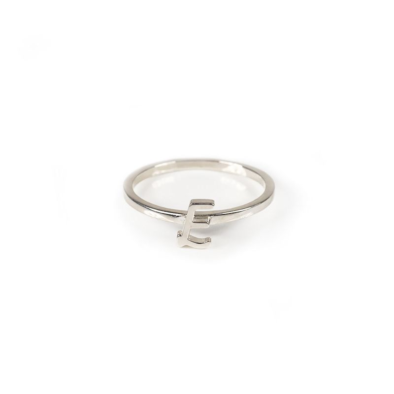 Alphabet Stacker Ring - Silver | Toolally | Wolf & Badger