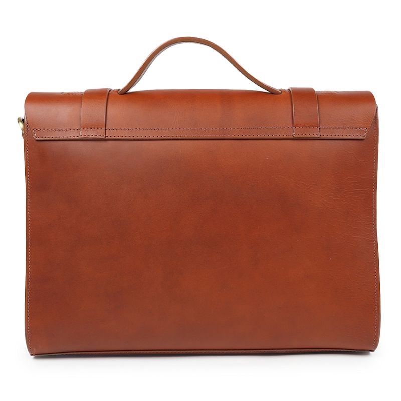 Geoffrey Leather Messenger Laptop Bag | Dötch Leather | Wolf & Badger