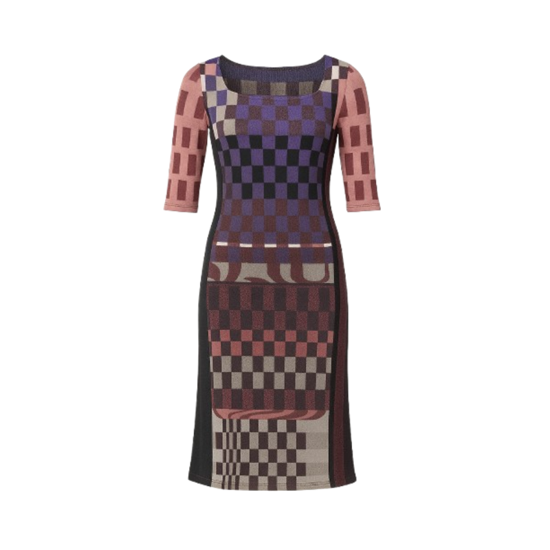 Geometric Pattern Sweater Dress | Conquista | Wolf & Badger