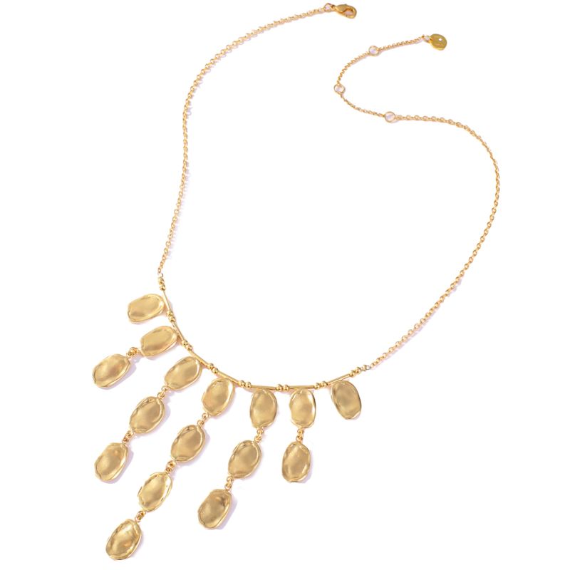 Gilded Waterfall Statement Necklace | Rare Matters Jewelry | Wolf & Badger