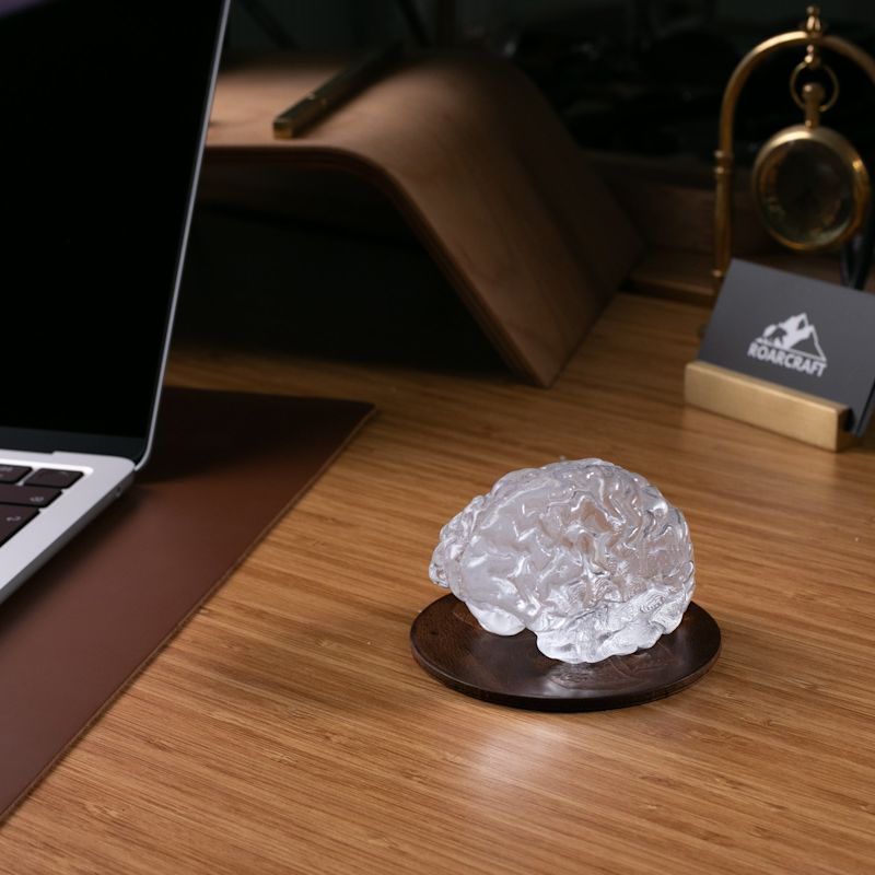 Glass Brain Sculpture | Roarcraft | Wolf & Badger