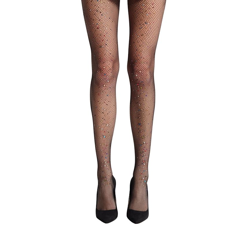 Glitterati Fishnet Tights - Black | High Heel Jungle by Kathryn Eisman ...