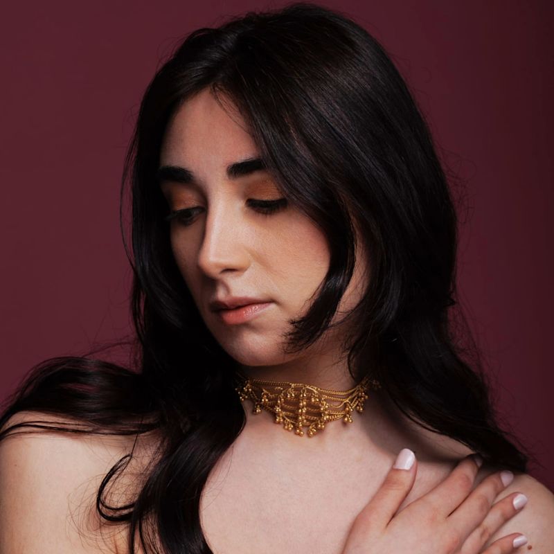 Golden Gaze Gold Plated Choker Necklace | Meraki by Rashmi Bajaj | Wolf ...