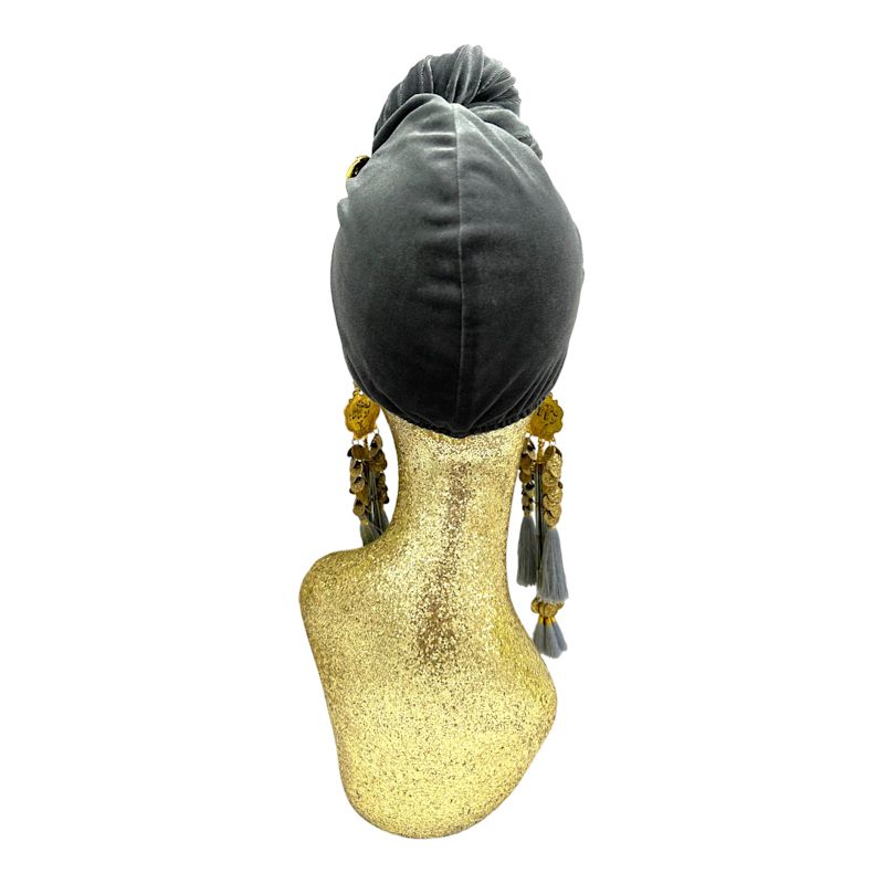 Graphite Parrot Dream Turban | Julia Clancey | Wolf & Badger