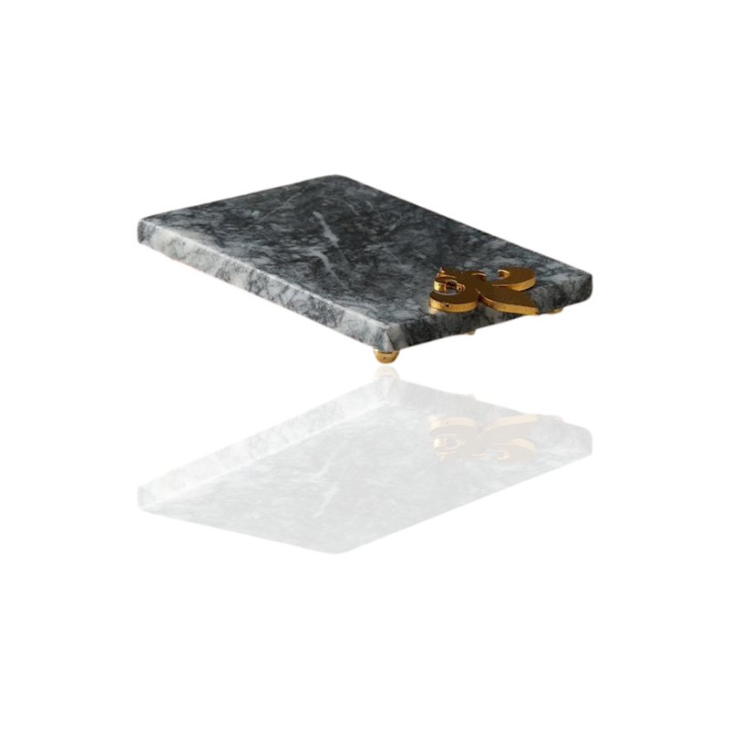 Small Grey Marble Rectangular Serving Board | MARLETH | Wolf & Badger