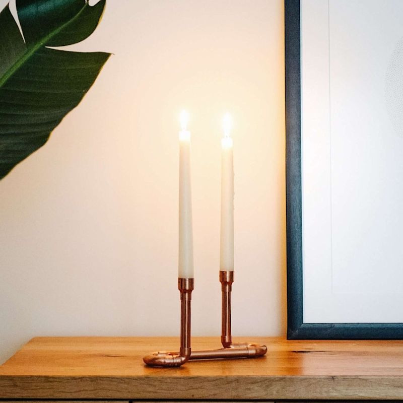 Handcrafted Copper Double Candle Holder | ANATOLIACRAFT | Wolf & Badger