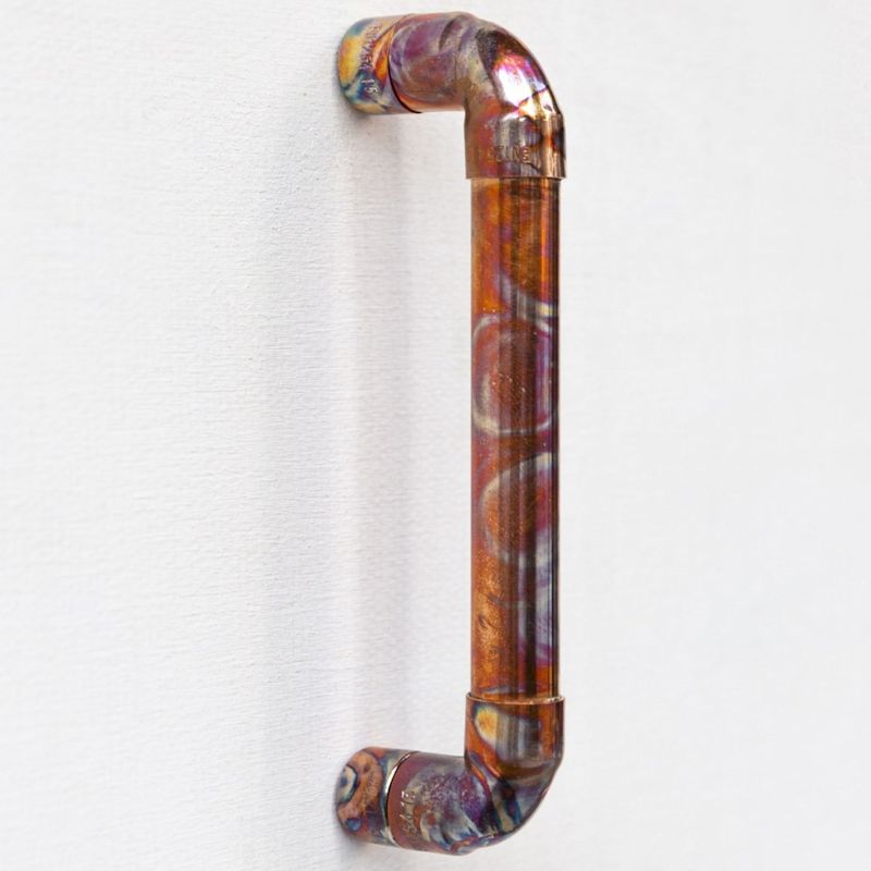 Copper Rainbow Patina Door Handle | ANATOLIACRAFT | Wolf & Badger