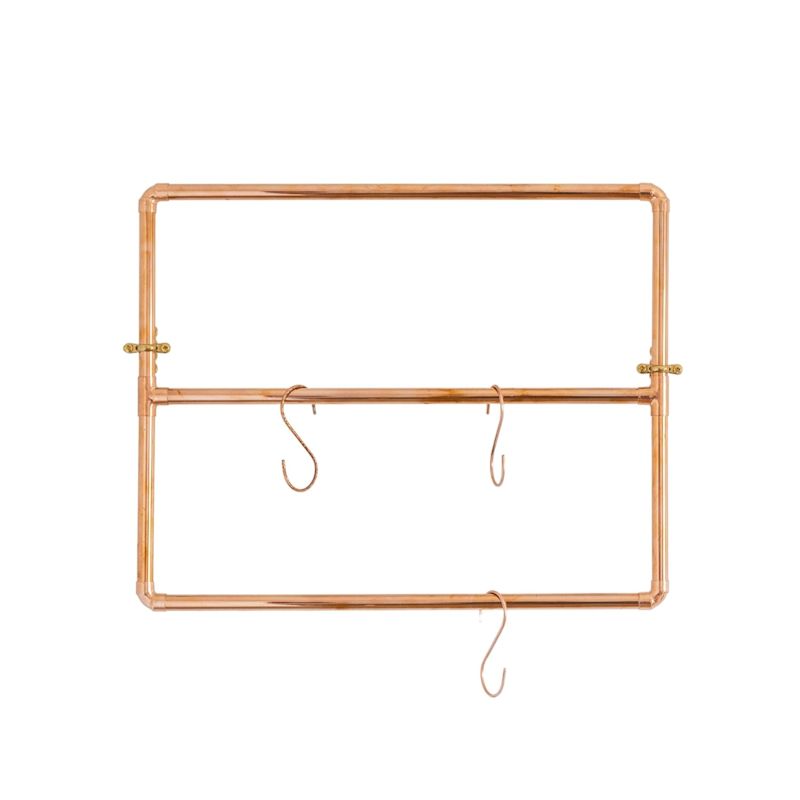 Handcrafted Copper Mug Rack With Hooks | ANATOLIACRAFT | Wolf & Badger