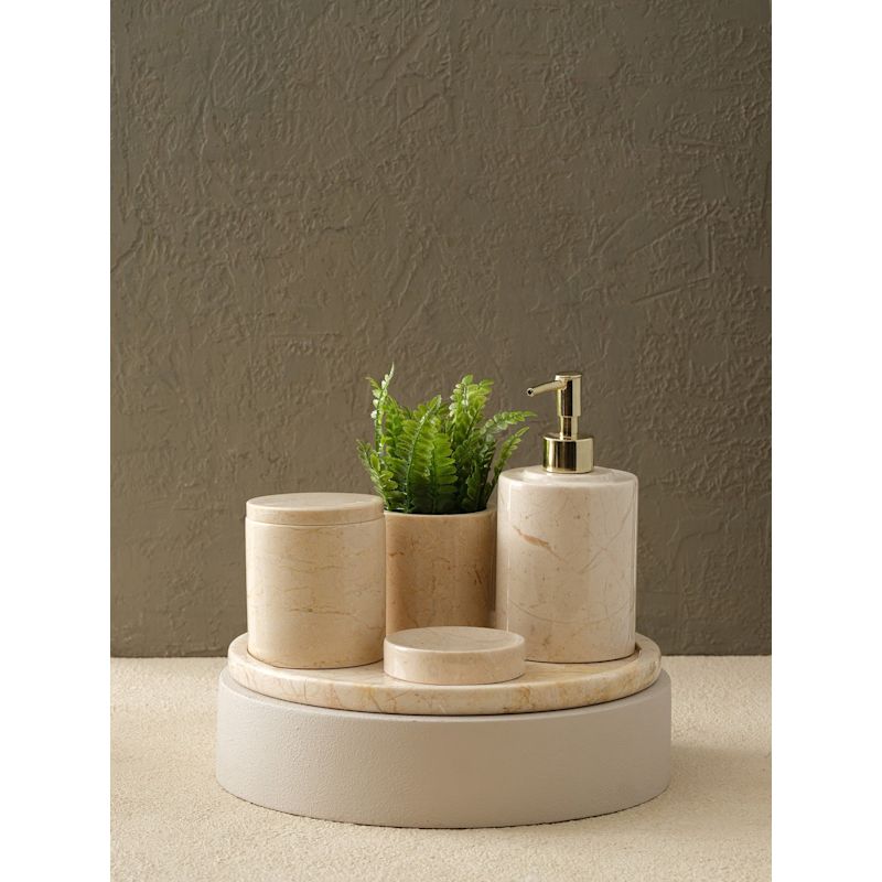 Four-Pieces Marble Complete Bathroom Set | MARLETH | Wolf & Badger