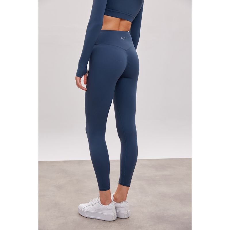 High-Waisted Performance Leggings – Petrol Blue | ALTRA VOLTA | Wolf & Badger
