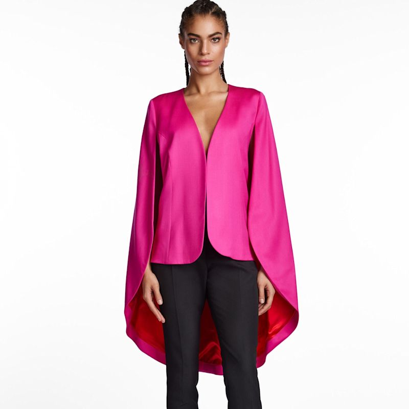Hot Pink Cape Jacket | Monique Singh | Wolf & Badger