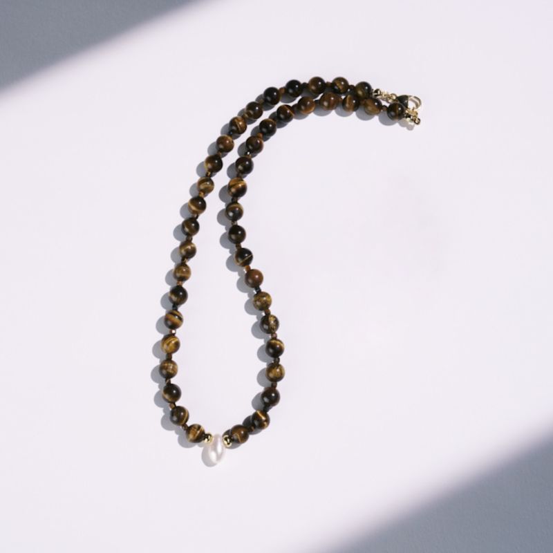 Icon Tiger's Eye Necklace | URBANE Jewelry Studio | Wolf & Badger
