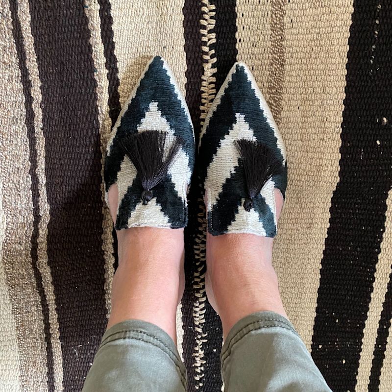 Ikat Velvet Mule | PUNICA | Wolf & Badger