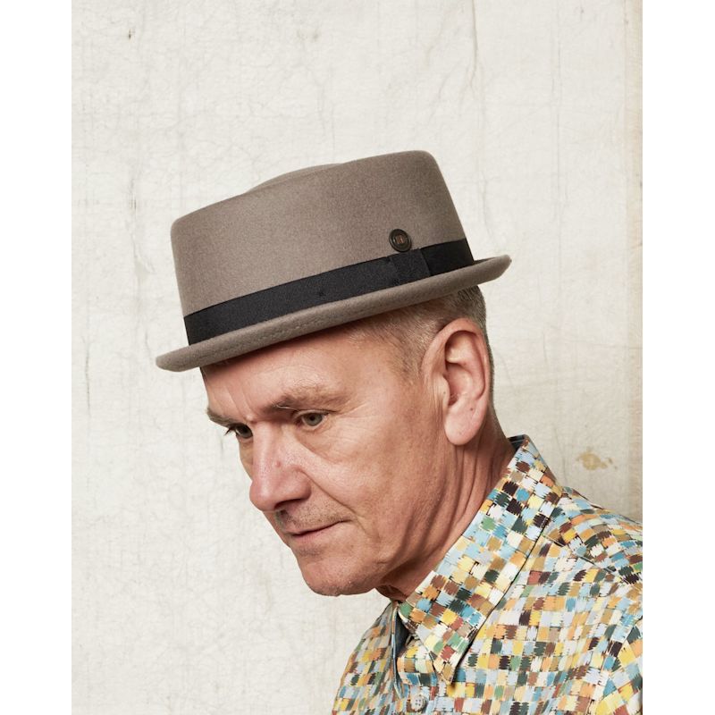 Jack Khaki Felt Skimpy Brim Short Brim Rude Boy Mod Style Porkpie Hat ...