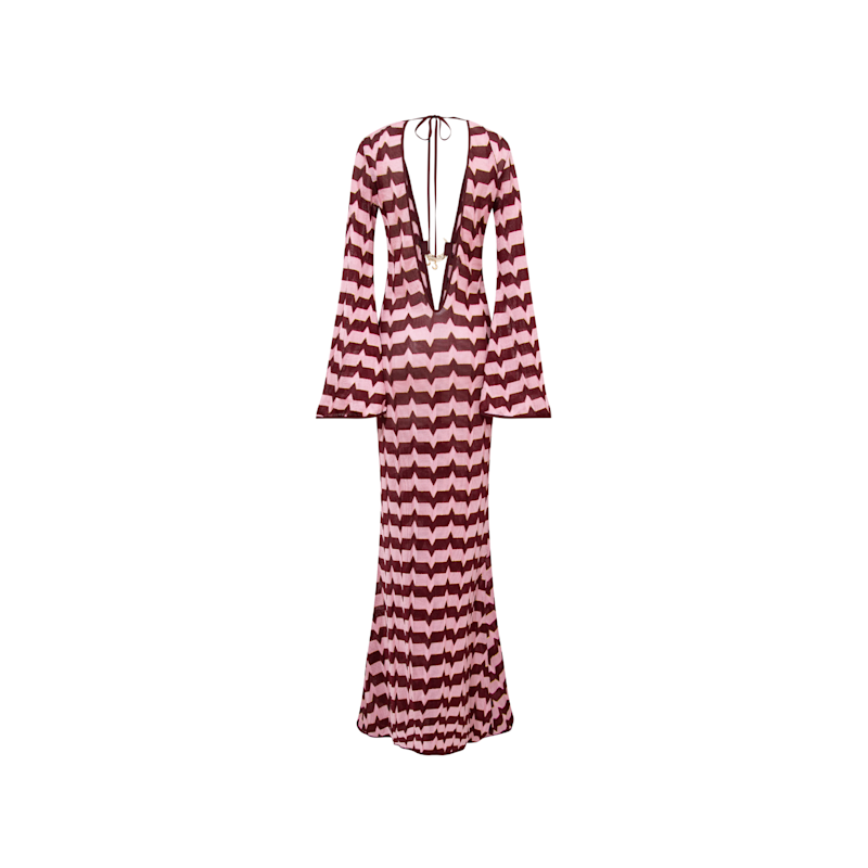Jerina Dress Burgundy & Pink | Luna B | Wolf & Badger