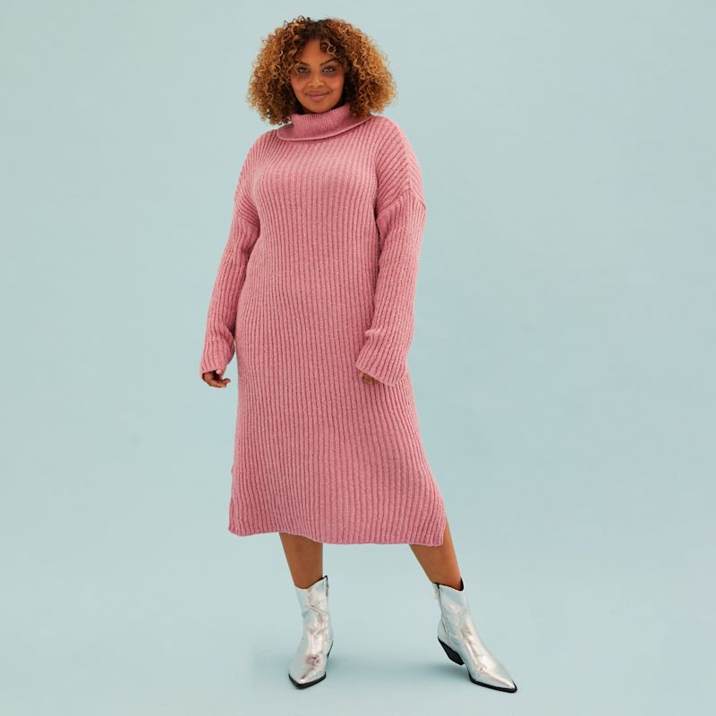 Joey Midi Dress Dusky Pink | Cara & The Sky | Wolf & Badger