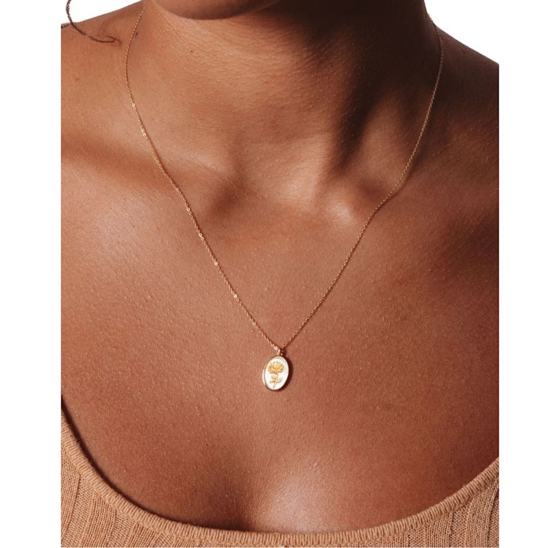 Katrina Birth Flower Necklace - November | Set & Stones | Wolf & Badger