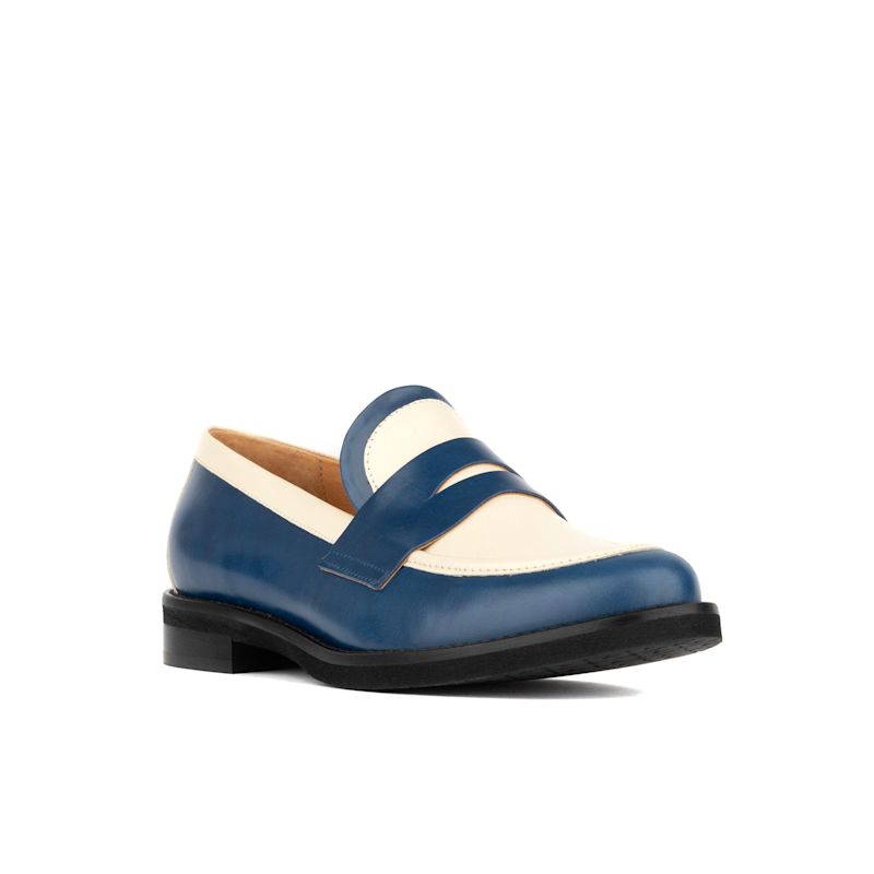 Kay - Navy & Cream | Embassy London USA | Wolf & Badger