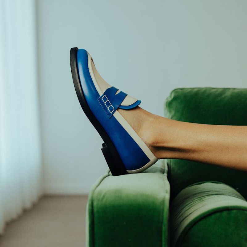 Kay - Navy & Cream | Embassy London USA | Wolf & Badger