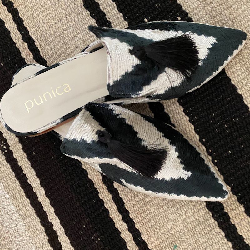 Ikat Velvet Mule | PUNICA | Wolf & Badger