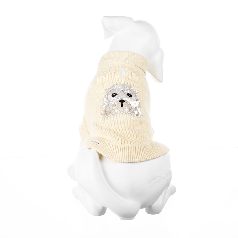 Laines London Hand Embellished With Queenie The Bichon Frisé Dog Jumper ...