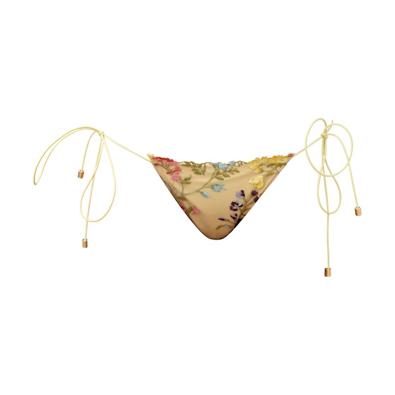 Lani In Butter Yellow Thin String Lace Bottom | Ivy Swimwear | Wolf ...