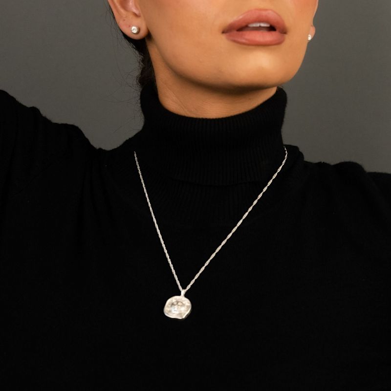 Lars Reversible Cat Coin Necklace, Sterling Silver | FRENVYRN | Wolf ...