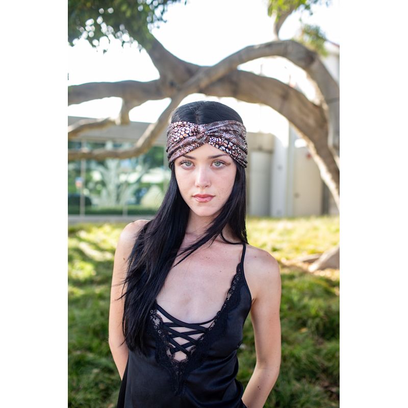 Leopard Shine Twist Headband | Jennafer Grace | Wolf & Badger