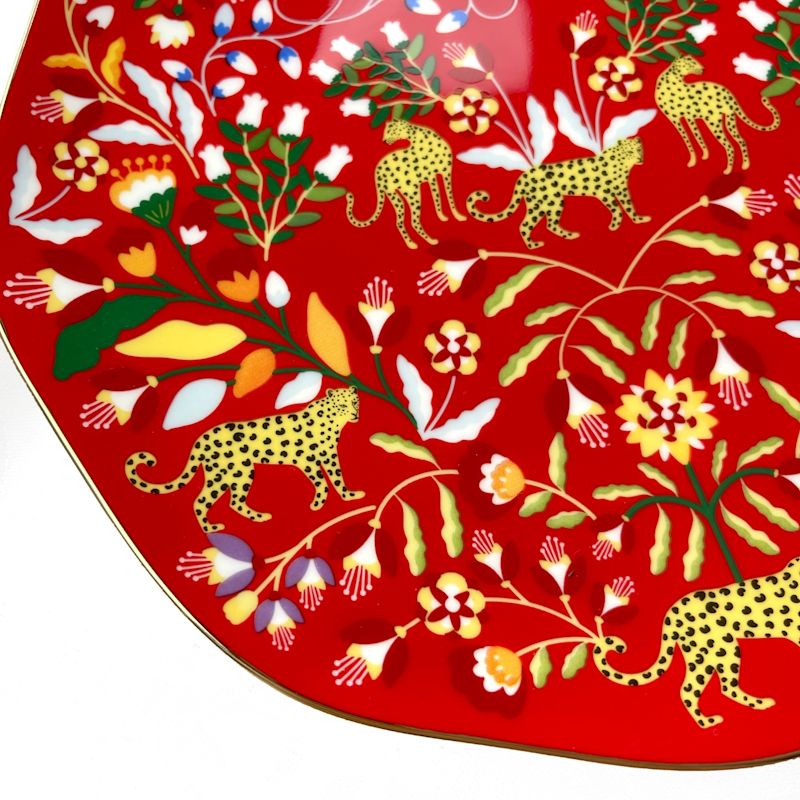 Leopards Forest Salad Plates, Set Of Four | Jessie Zhao New York | Wolf ...