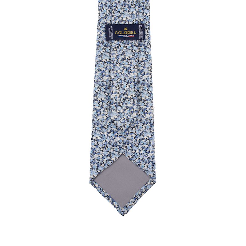 Liberty Pepper Blue Tie | LE COLONEL | Wolf & Badger