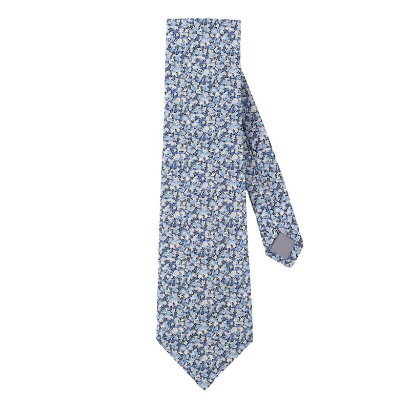Liberty Pepper Blue Tie | LE COLONEL | Wolf & Badger