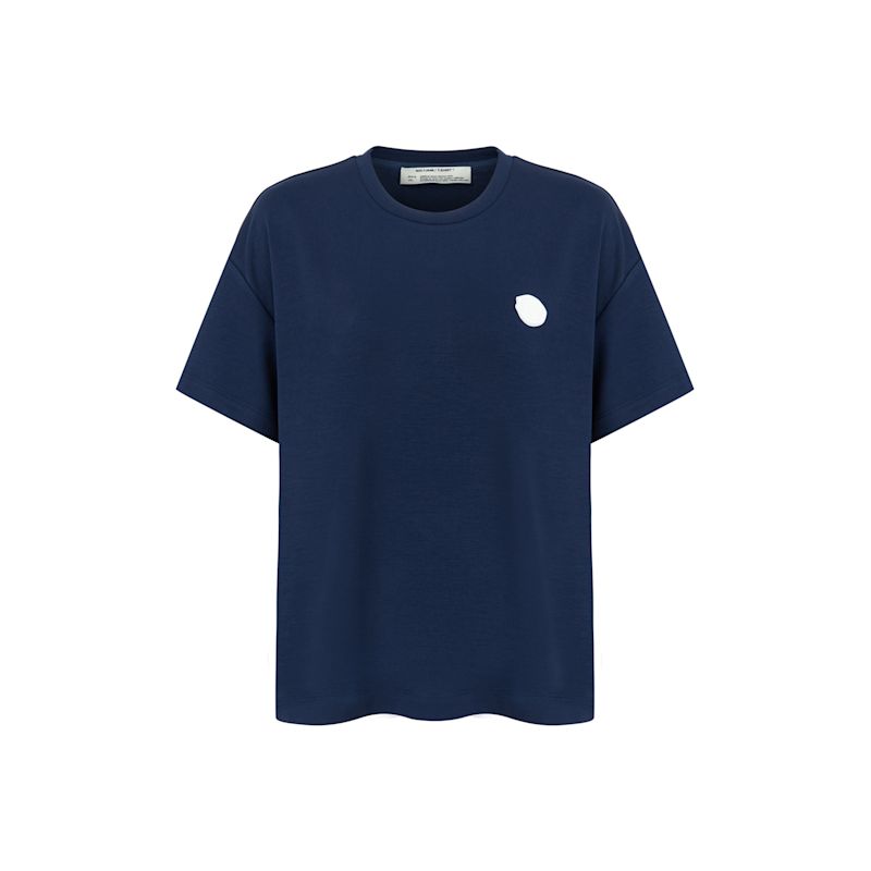 Logo Designed Basic T-Shirt - Navy | NOCTURNE | Wolf & Badger