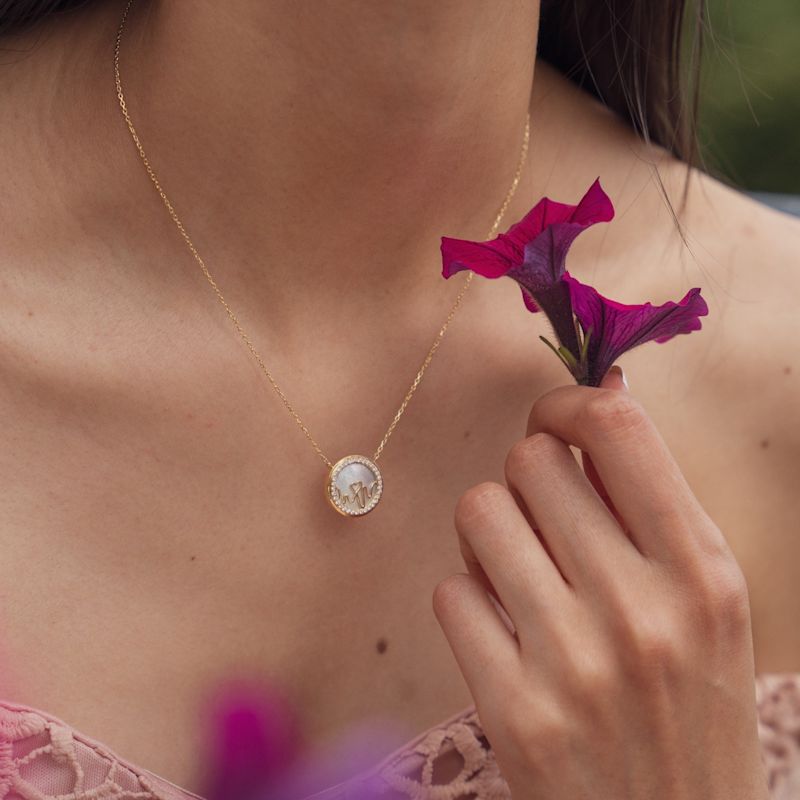 Loves Frequency™ Sterling Silver & Pink Opal Heartbeat Necklace ...