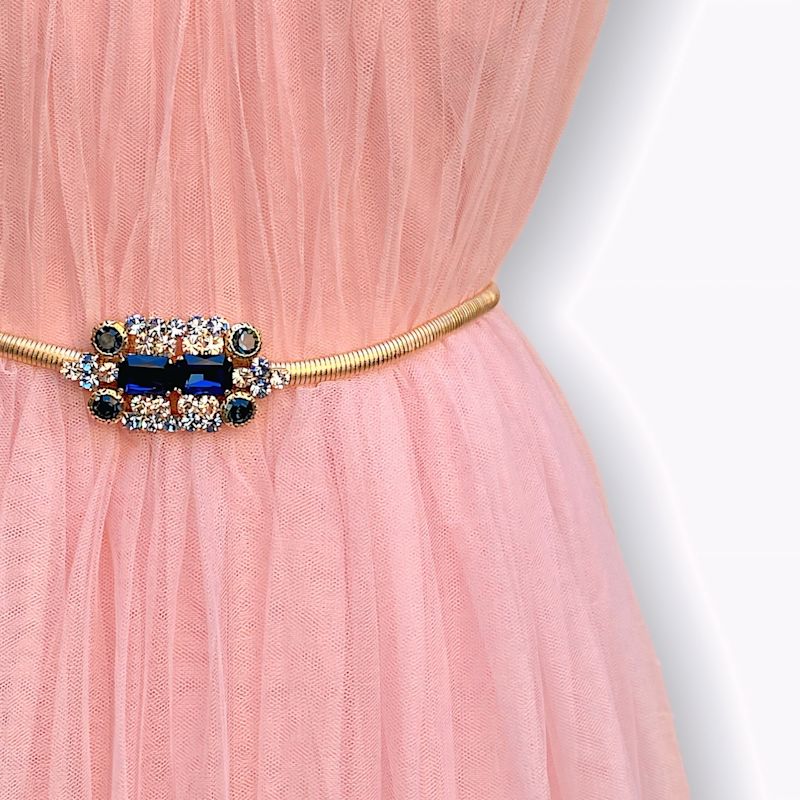 Lucrezia Belt With Blue Shadows Crystal Bucket | DAMAPREZIOSA | Wolf ...