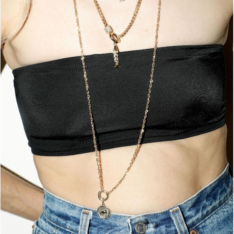 Lunar Long Chain Medallion Necklace- Rabbit | Alexie of Athens | Wolf ...