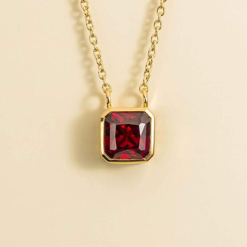 Margo Gold Necklace Set With Ruby | Juvetti | Wolf & Badger