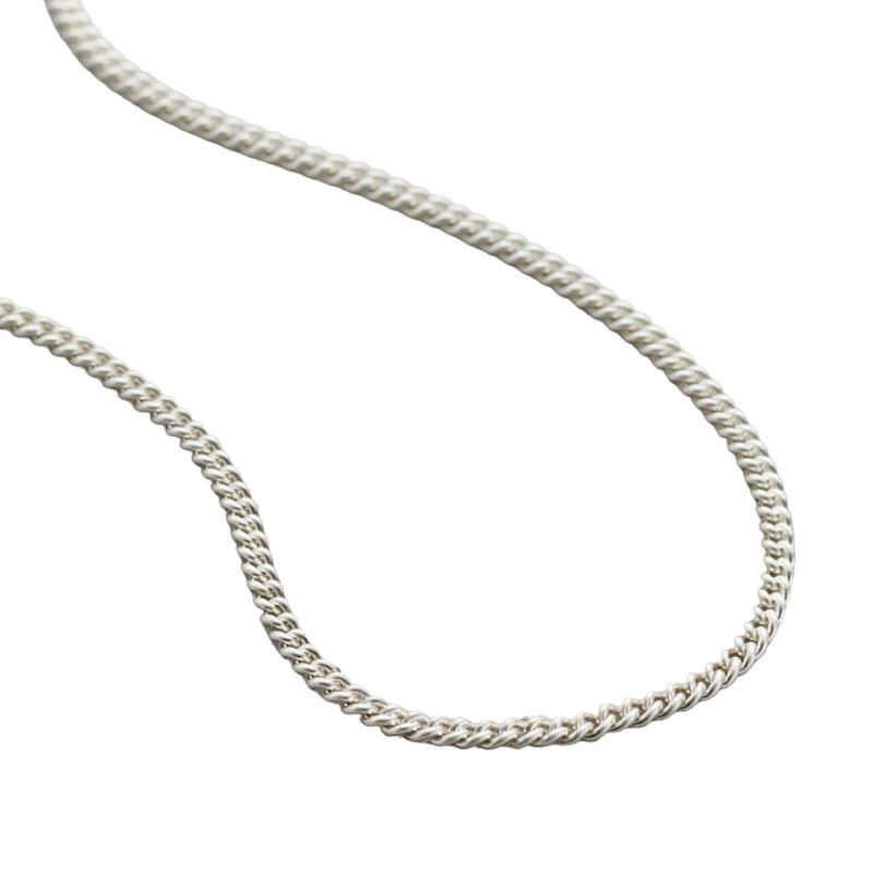Mens Sterling Silver Curb Chain | Posh Totty Designs | Wolf & Badger