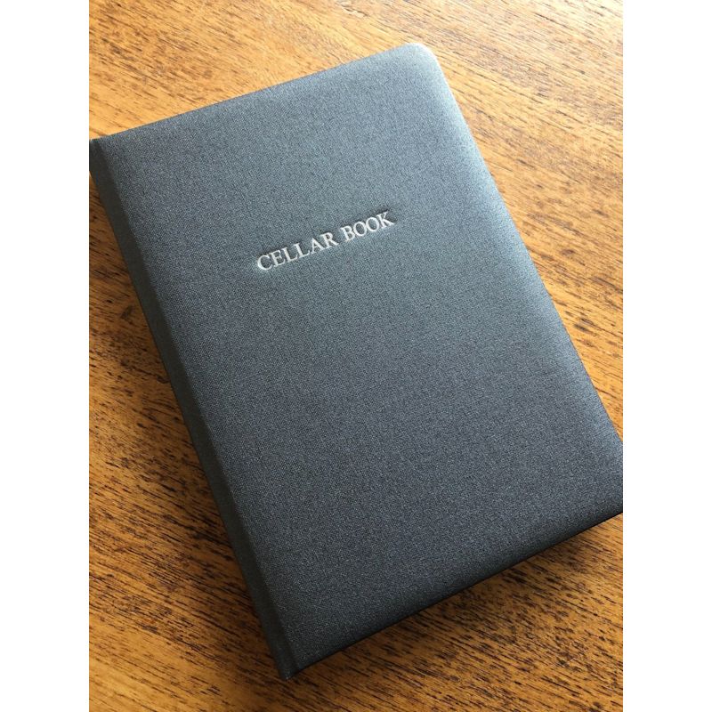 Metallic Buckram Wine Cellar Book - Steel Grey | The Stamford Notebook ...