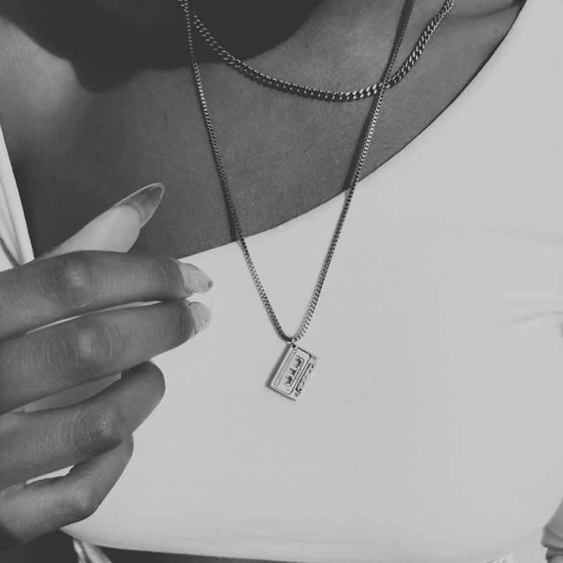 Mix Tape Chain - Silver | Hoops + Chains LDN | Wolf & Badger