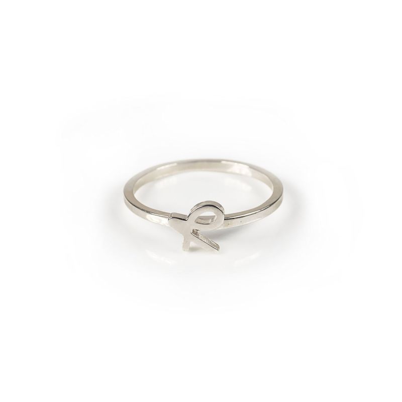 Alphabet Stacker Ring - Silver | Toolally | Wolf & Badger