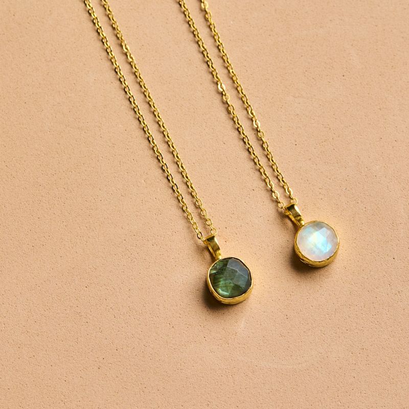 Myra Necklace - White Quartz | rōz | Wolf & Badger