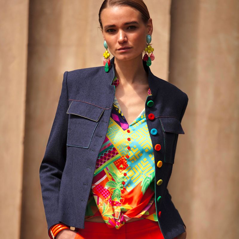 Navy Tessie Jacket | Beatrice von Tresckow | Wolf & Badger