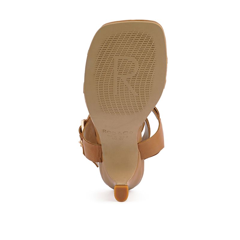 Nereid Tan Kitten Heel Cut Out Gladiator Sandals By Rag & Co | Rag & Co ...