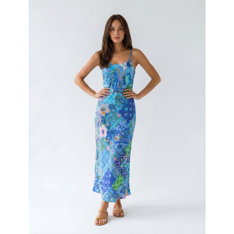 Not Your Darling Bias Cut Slip Dress - Azure | Introvertie VIENNA ...