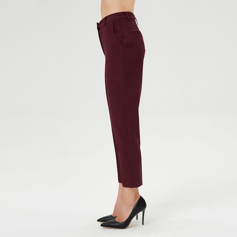 Tapered Capri Pants -Burgundy | Smart and Joy | Wolf & Badger