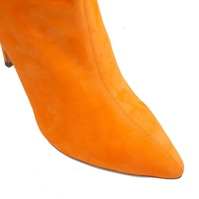 Orange Suede Leather Eva Boots | Ginissima | Wolf & Badger