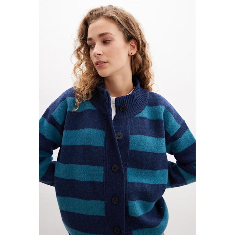 Barbara High-Neck Cardigan | Peraluna | Wolf & Badger