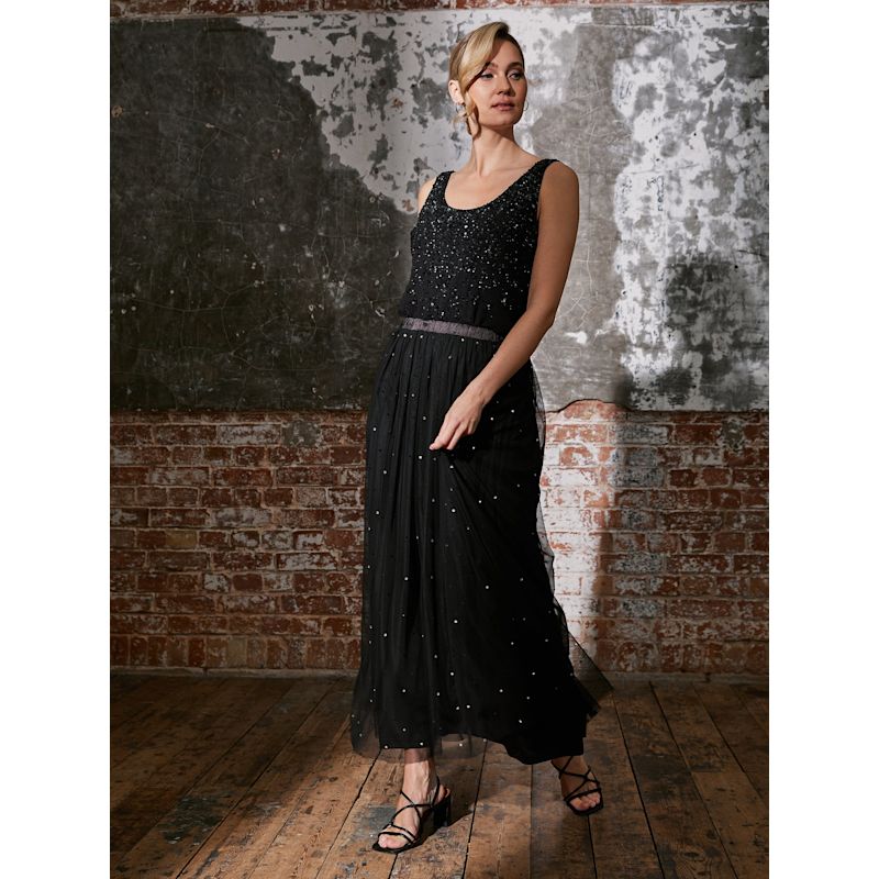 Piper Black Tulle Midi Skirt | Rose & Nancy | Wolf & Badger