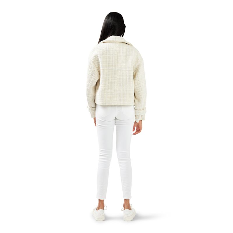 Power Over Me Tweed Jacket - Beige Marle | Belle & Bloom | Wolf & Badger
